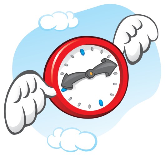 Clock with Wings Vector Images (over 1,100)