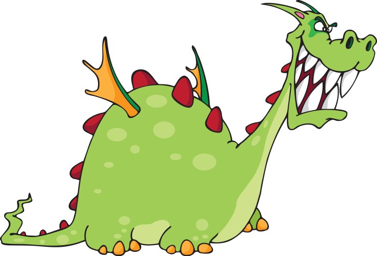 Dragon eating Royalty Free Vector Image - VectorStock