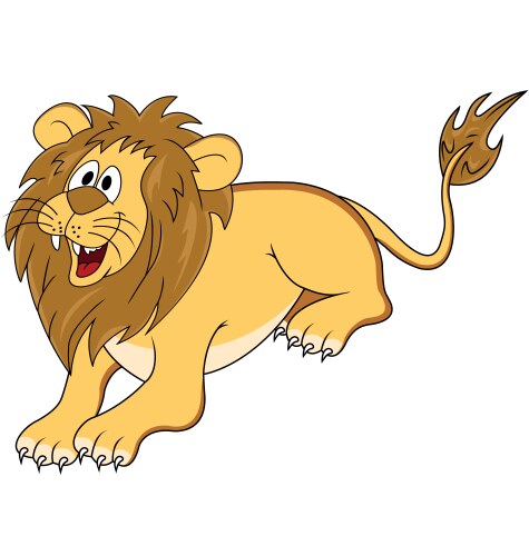 Lion cartoon Royalty Free Vector Image - VectorStock