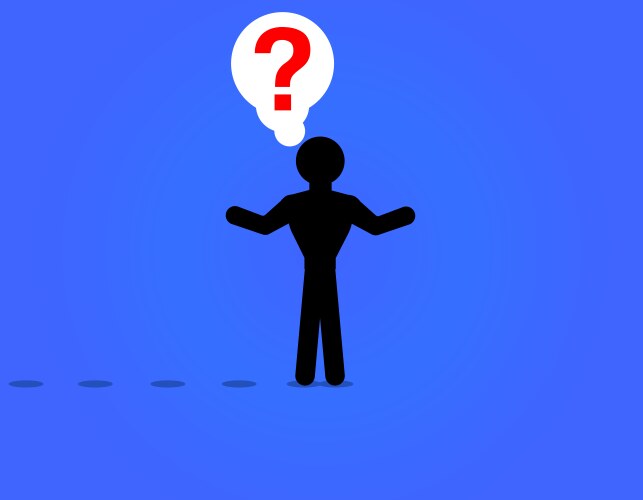 Stickman question mark Vector Images & Graphics for Commercial Use ...