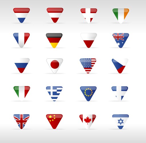 Triangle shaped objects educational task Vector Image