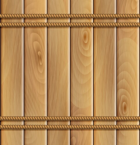 Frame of rope and wood background Royalty Free Vector Image