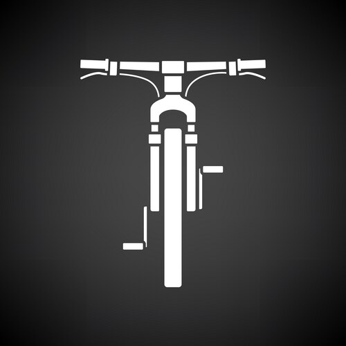 Bike icon front view Royalty Free Vector Image