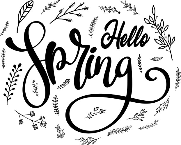 Hello spring Royalty Free Vector Image - VectorStock
