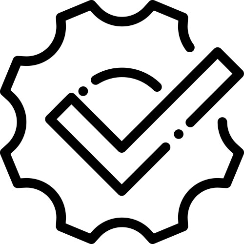 Check icon thin linear style design isolated Vector Image