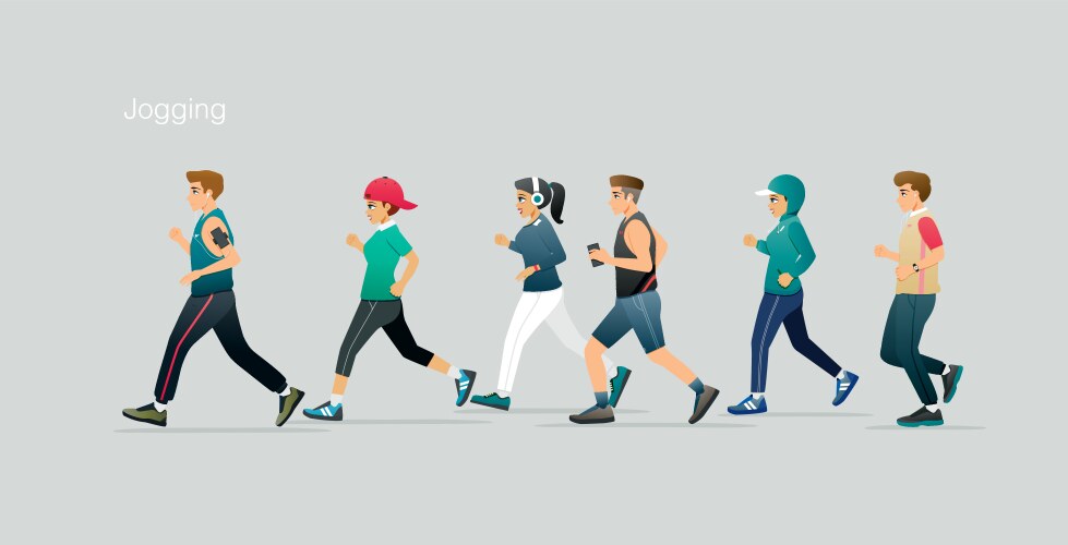 Girl Jogging Vector Images (over 8,700)