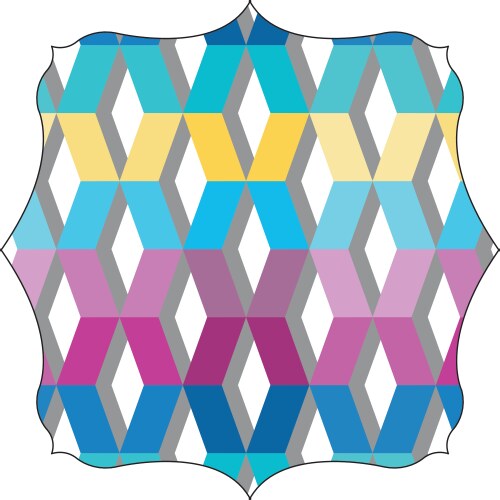 Silhouette pattern shapes graphic background Vector Image