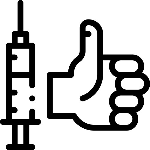 Check mark icon thin linear style design isolated Vector Image