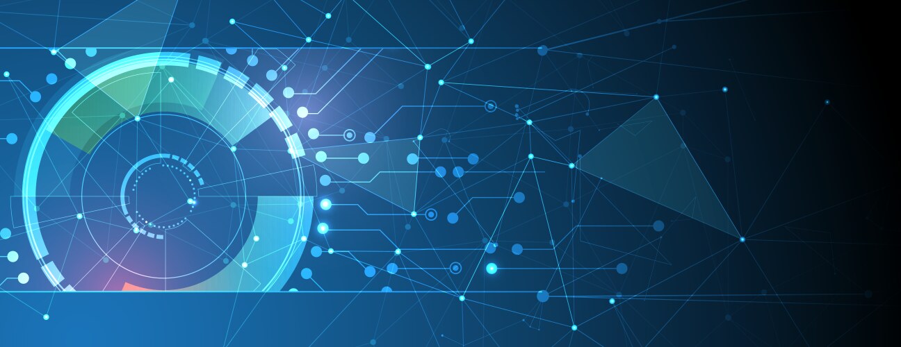 Neural network concept connected cells with links Vector Image