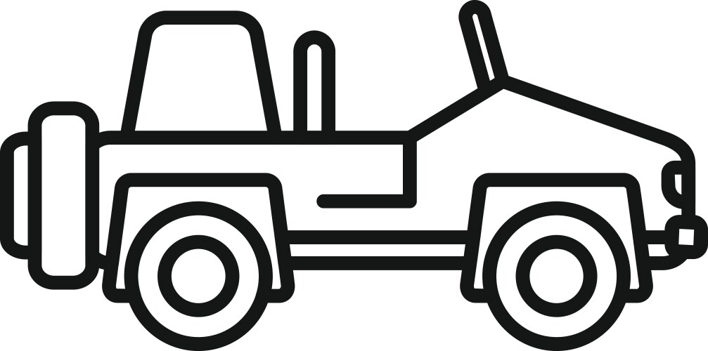 Jeep line art Vector Images & Graphics for Commercial Use | VectorStock