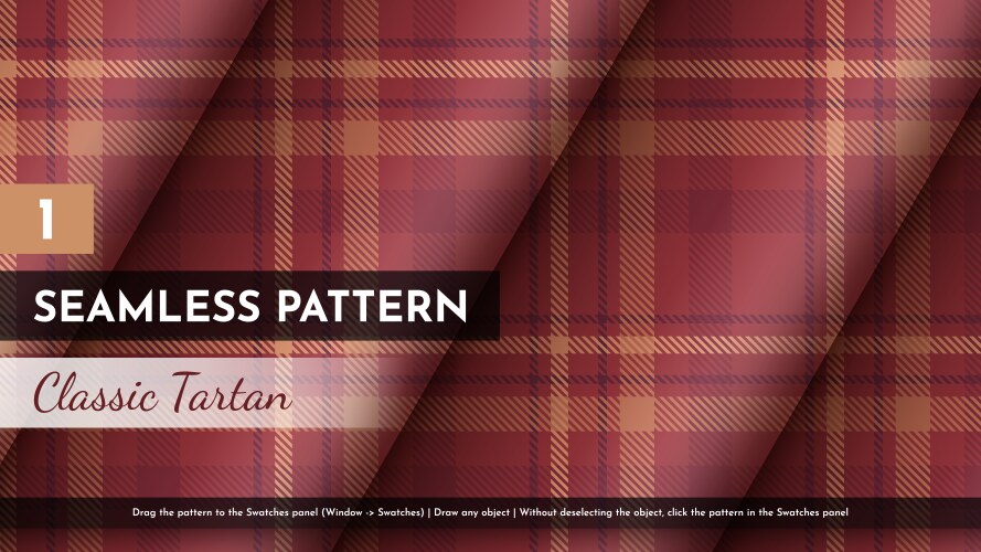 10 seamless simple tartan pattern traditional Vector Image