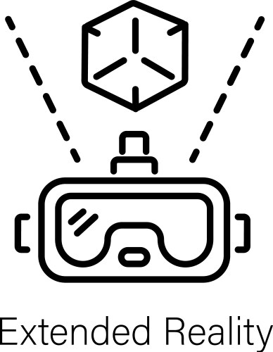 Simulated reality Royalty Free Vector Image - VectorStock