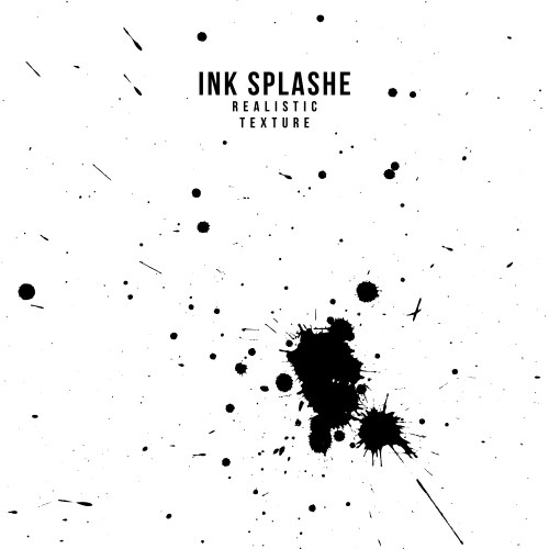 Ink paint splatter texture Royalty Free Vector Image