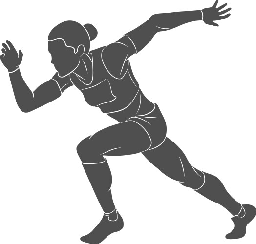 Running sprinter athlete Royalty Free Vector Image