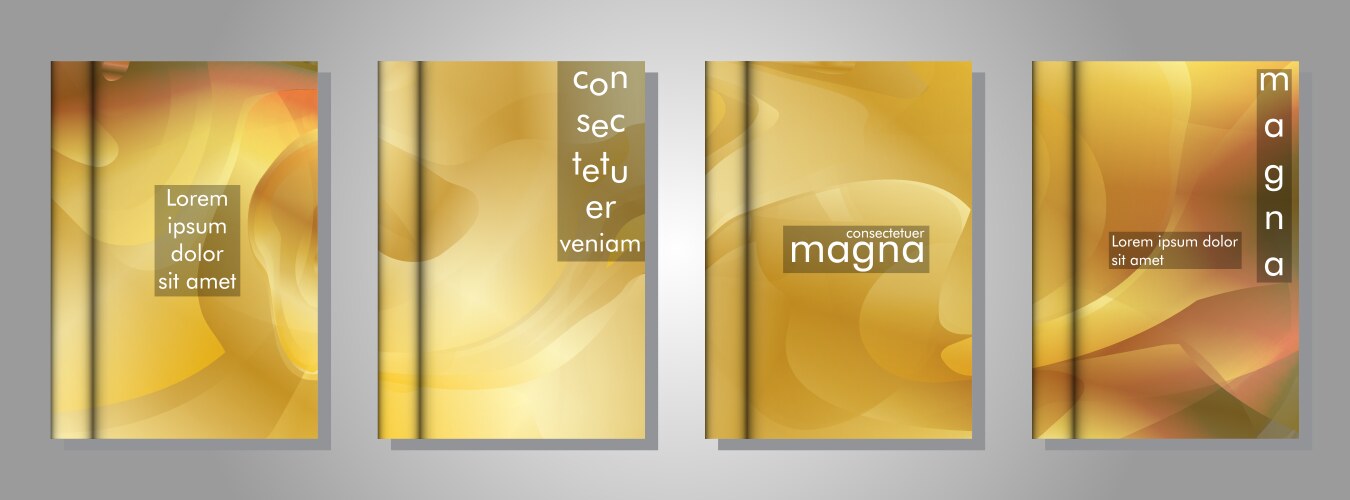 Collection book cover backgrounds eps Royalty Free Vector