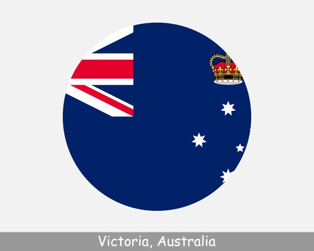 Northern territory australia round circle flag Vector Image