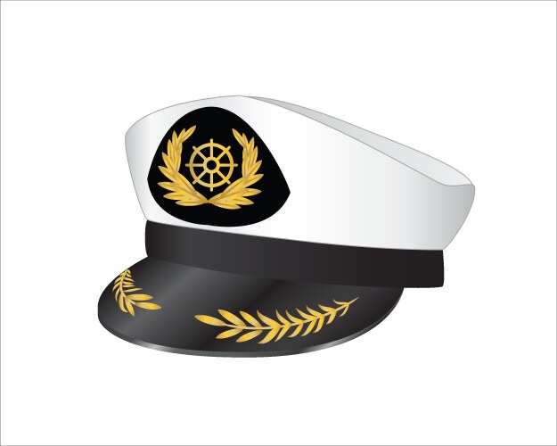 Captain cap Royalty Free Vector Image - VectorStock