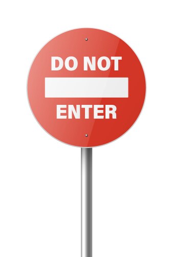 Do not Enter Vector Images (over 3,400)