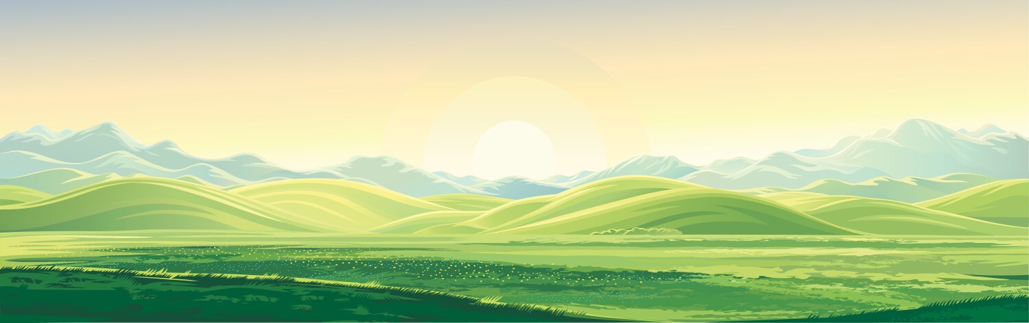 Summer landscape Royalty Free Vector Image - VectorStock