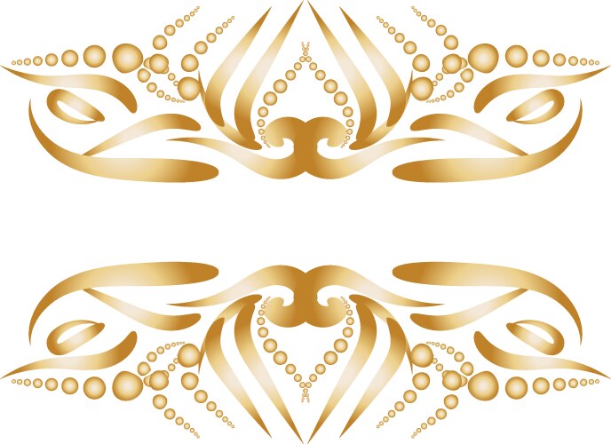 Luxury gold title border png Royalty Free Vector Image