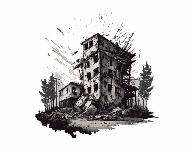 Earthquake Drawing Vector Images (over 1,400)