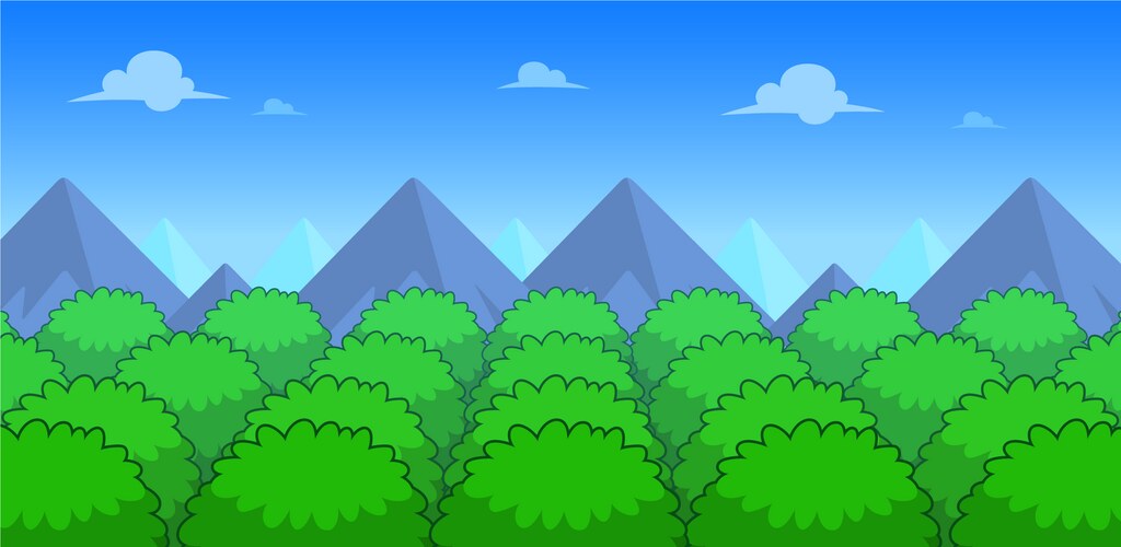 Nature game background Royalty Free Vector Image