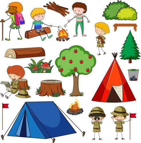 Kids Camping Clipart Vector Images (over 1,100)