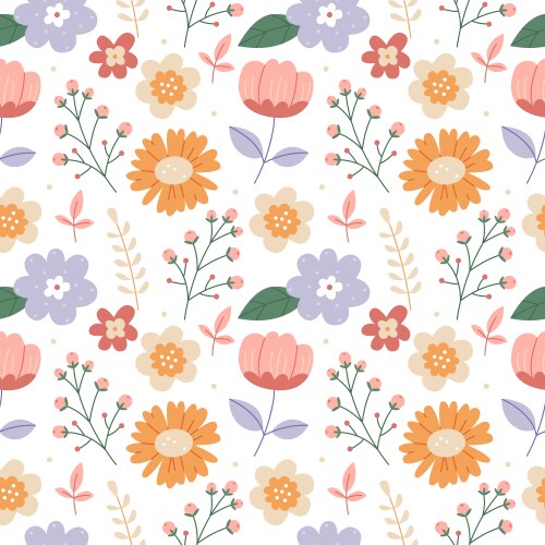 Seamless pattern in pastel colors spring mood Vector Image