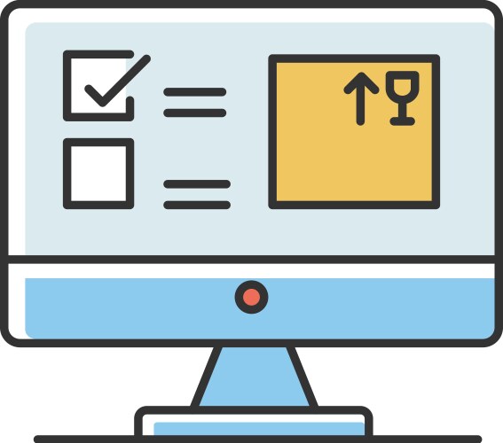 Centralized version control system blue gradient Vector Image