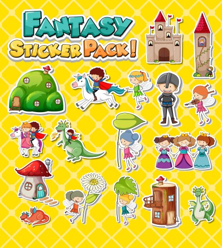 King sitting on throne cartoon character sticker Vector Image