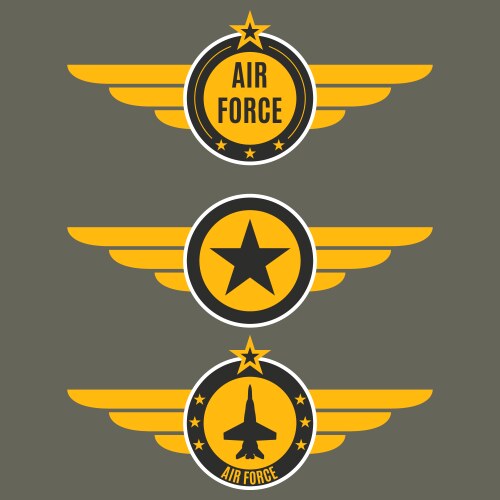 Air force logo Vector Images & Graphics for Commercial Use | VectorStock