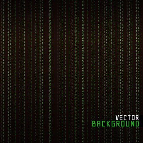 Matrix style binary code programming Royalty Free Vector