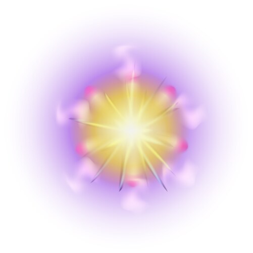 Magic fire orb plasma crystal fantasy flame Vector Image