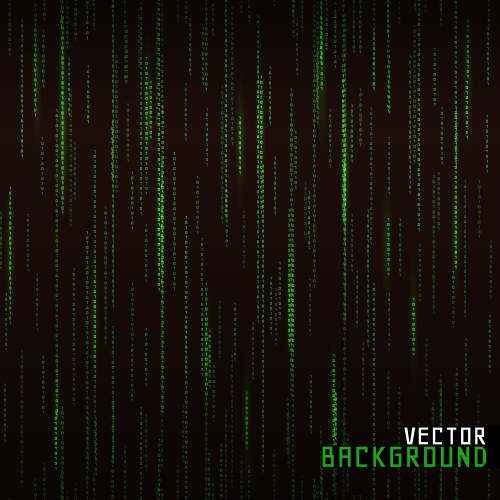 Falling random numbers blue matrix background Vector Image Falling random numbers blue matrix background Vector Image