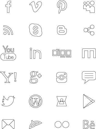 Facebook Logo Black and White Vector Images (over 3,500)