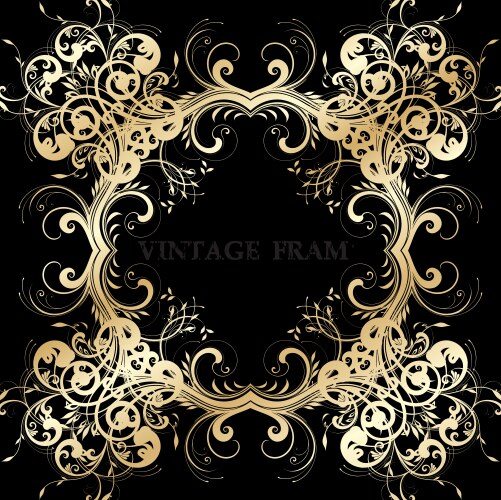 Vintage floral design Royalty Free Vector Image