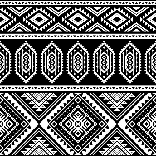 Aztec seamless pattern Royalty Free Vector Image