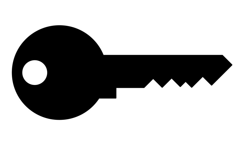 Padlock black and white Royalty Free Vector Image