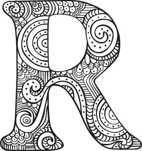 Doodle Letter R Vector Images (over 290)