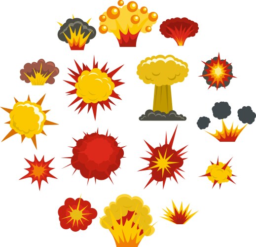 Bomb explosion Royalty Free Vector Image - VectorStock