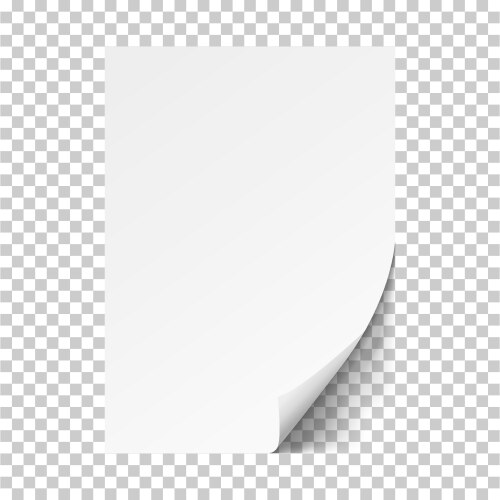 Empty white paper plate on transparent background Vector Image