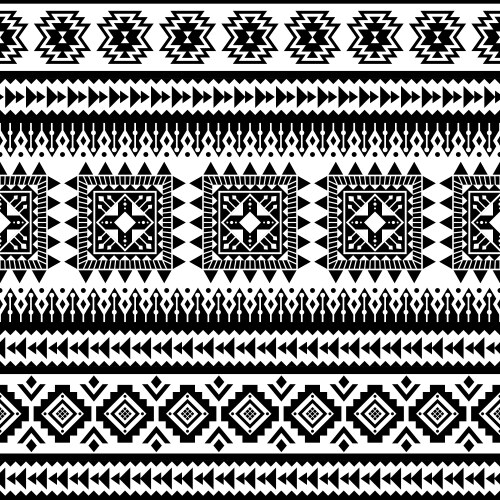 Aztec seamless pattern Royalty Free Vector Image
