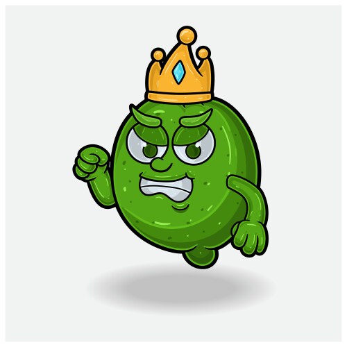 Chocolate with angry expression Royalty Free Vector Image