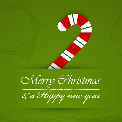 Christmas candy cane font Royalty Free Vector Image