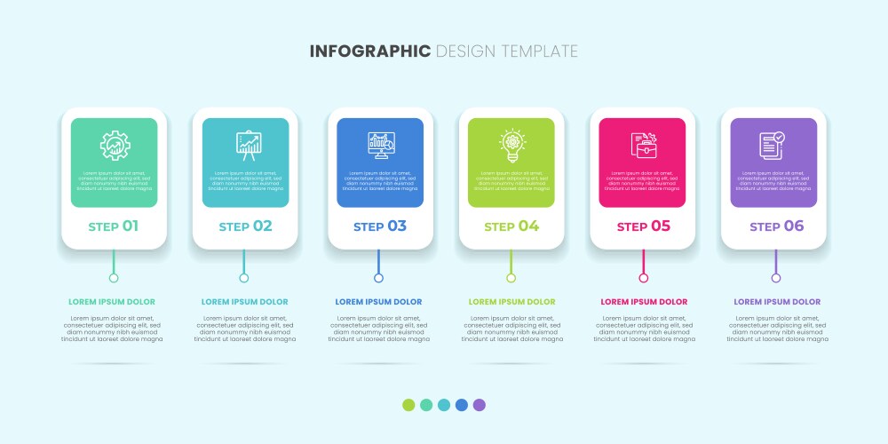Timeline creator infographic template 5 step Vector Image