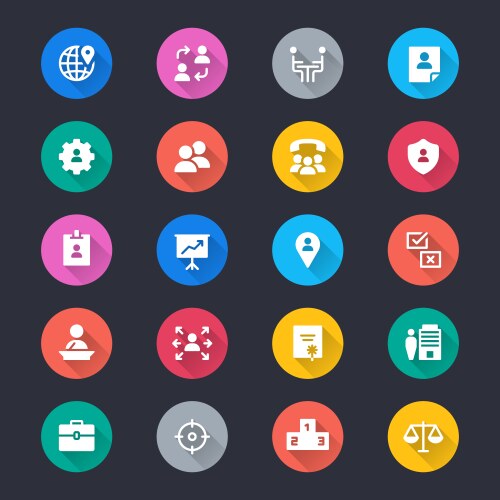 Set of gold business contact icons Royalty Free Vector Image