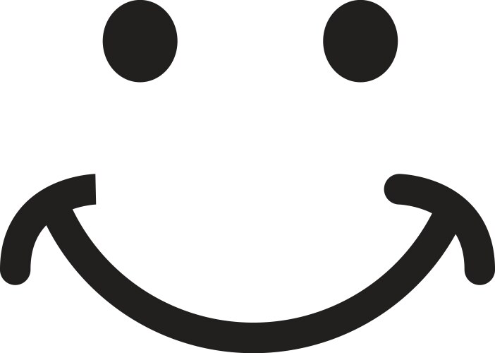 Smile emoji icon design template isolated Vector Image