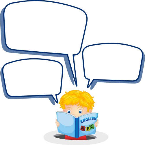 A girl and call out Royalty Free Vector Image - VectorStock