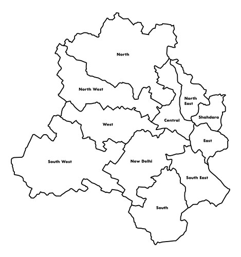 Delhi Map Vector Images (over 1,200)