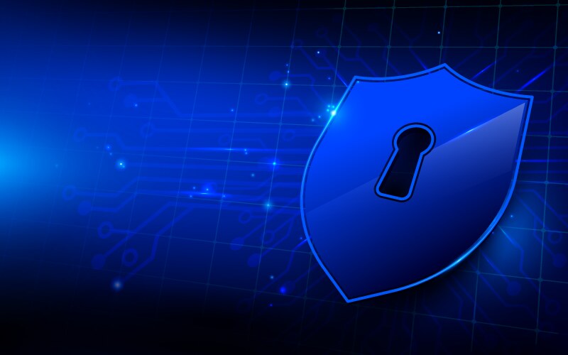 Blue medical background with virus protection Vector Image